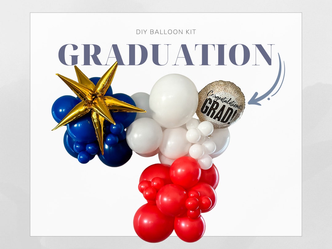Graduation DIY Balloon Kit Class of 2024 Grad Décor Balloon Graduation ...