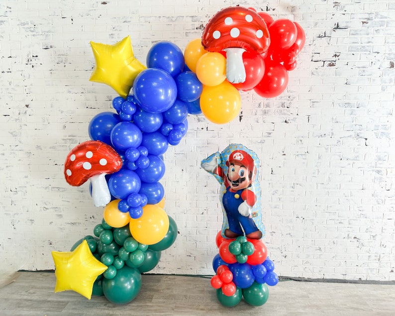 Super Mario Balloon Garland Kit: DIY Party Decoration - Etsy