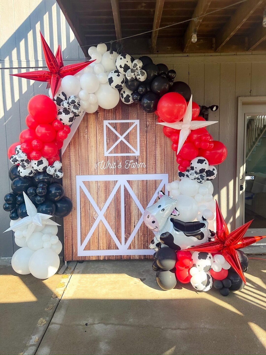 DIY Farm Cow Balloon Garland Kit Farmer Birthday Balloon Arch DIY ...