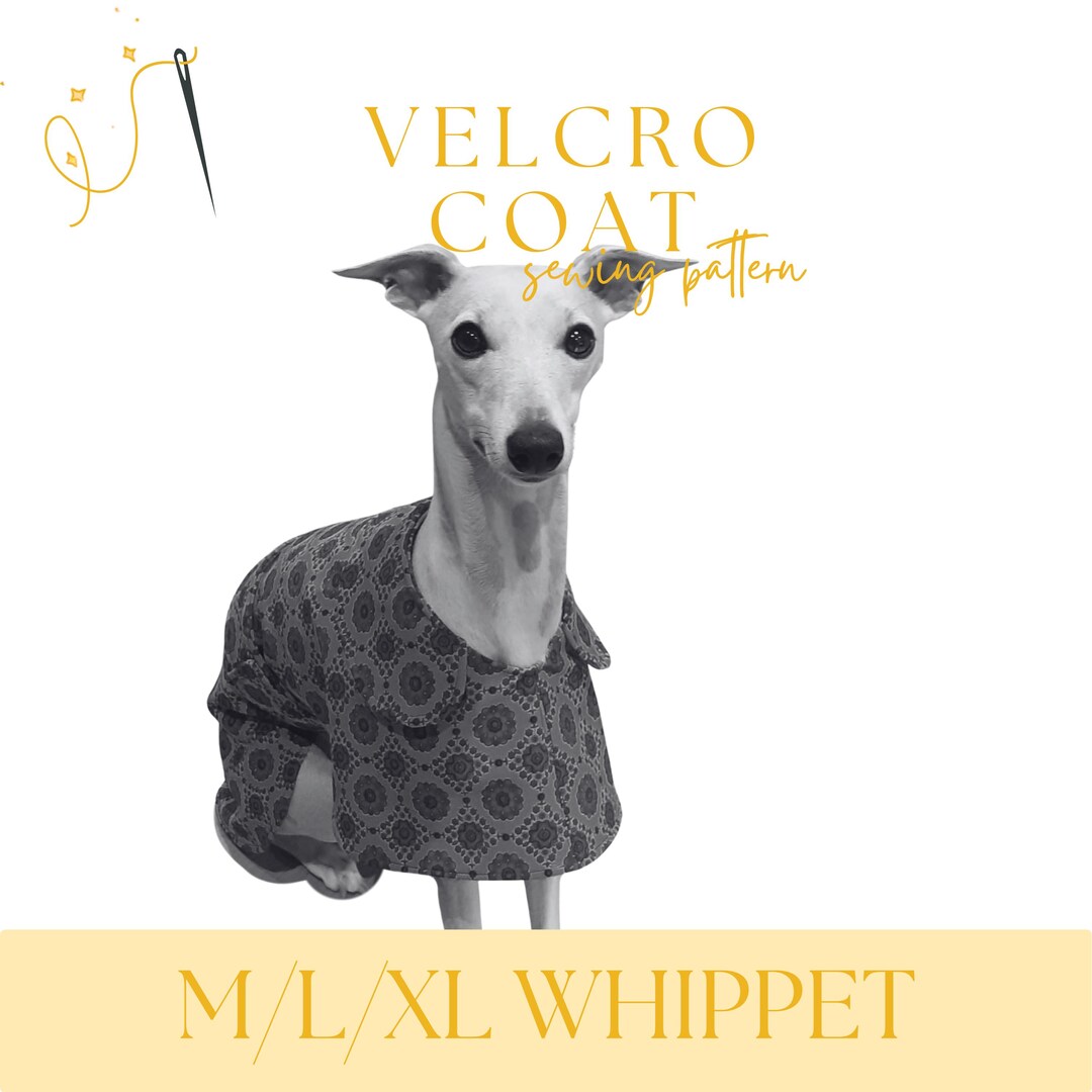 Whippet Velcro Coat, Simple Sewing Pattern PDF - Size XL/L/M - Rain ...