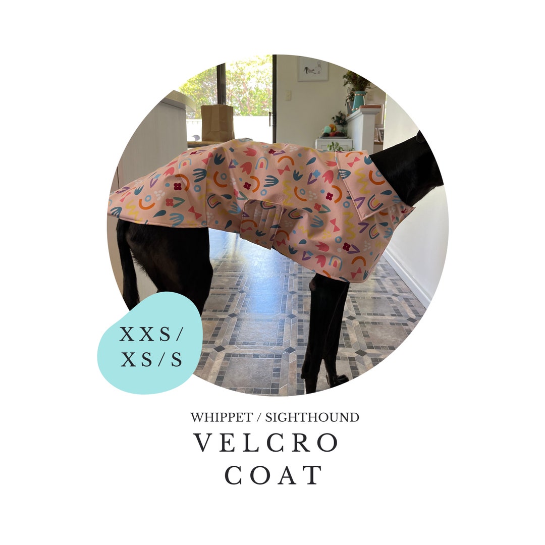 XXS/XS/S Whippet Velcro Coat PDF Sewing Pattern / Dog / Sighthound ...
