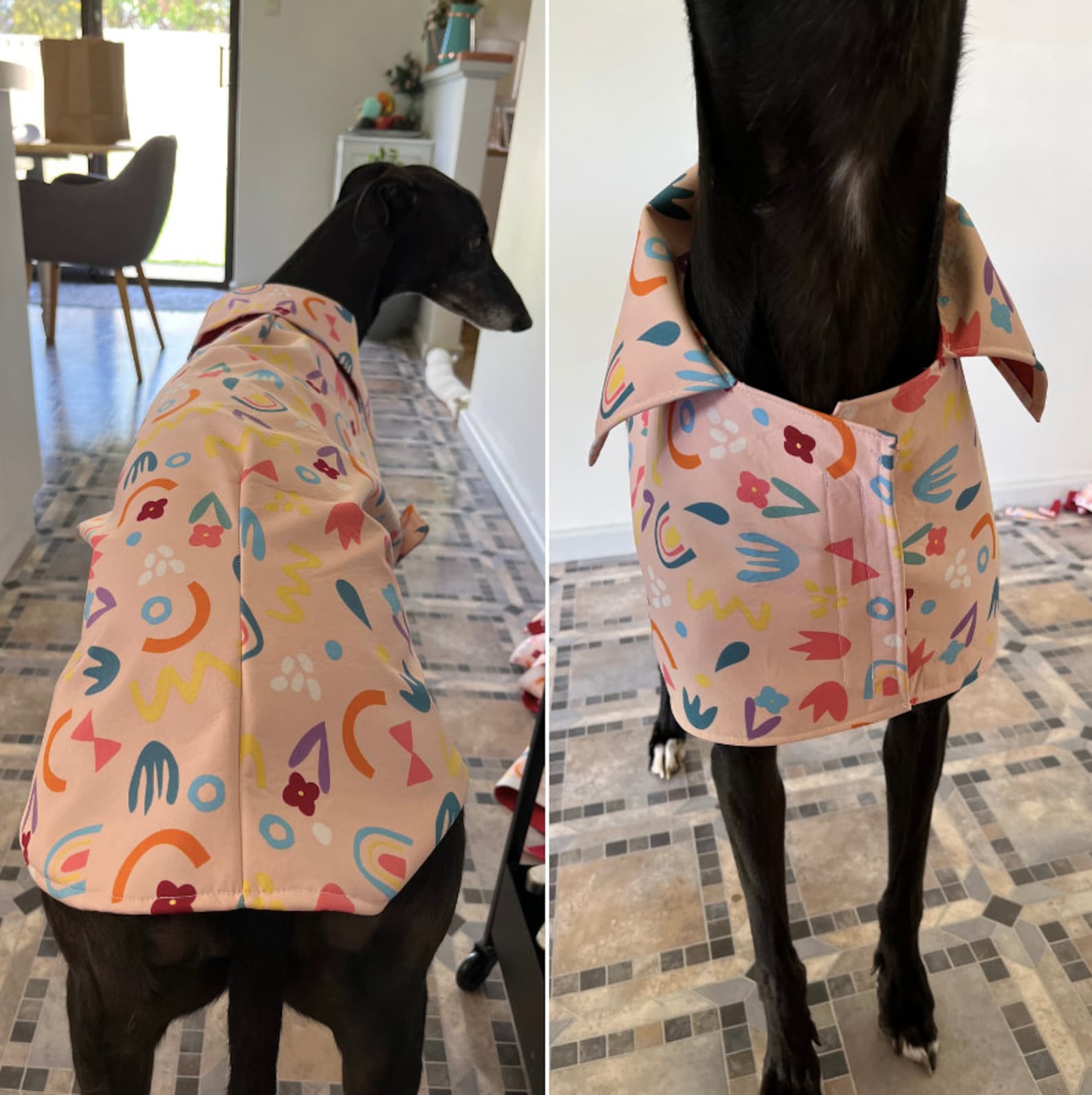 M/L/XL Whippet Velcro Coat PDF Sewing Pattern / Dog / - Etsy