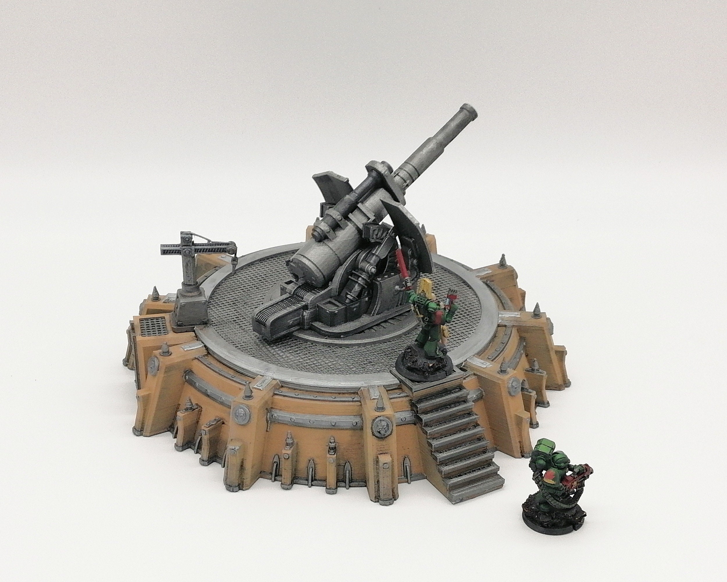 Grimdark Earthshaker Cannon Platform for 28mm Tabletop Wargaming 3D ...