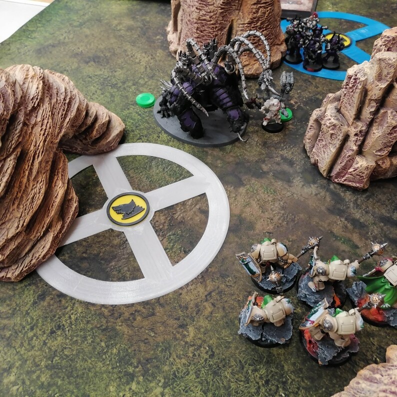 6x Flexible Objective Marker Mats Ultra Thin 40k 9th Edition | Etsy