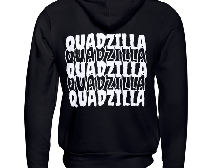 Quadzilla Hoodie Pump Cover Oversized or Fitting Gym Apparel - Etsy