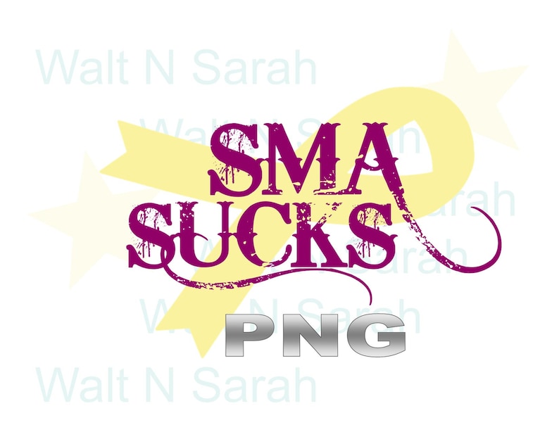 SMA Awareness Ribbon Sublimation PNG and SVG Images Bundle Digital ...