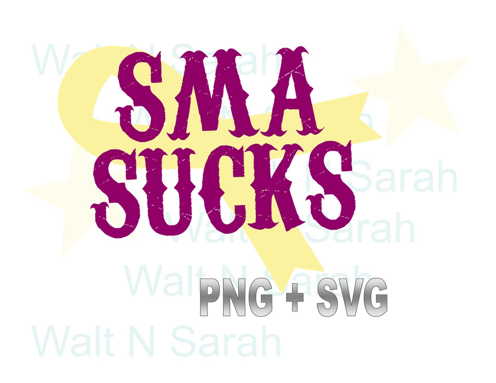 SMA Awareness Ribbon Sublimation PNG and SVG Images Bundle Digital ...