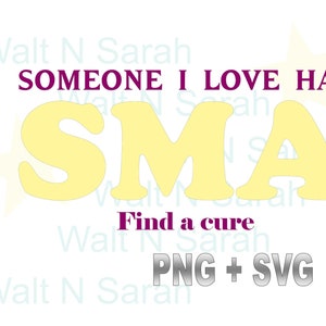 SMA Awareness Ribbon Sublimation PNG and SVG Images Bundle Digital ...