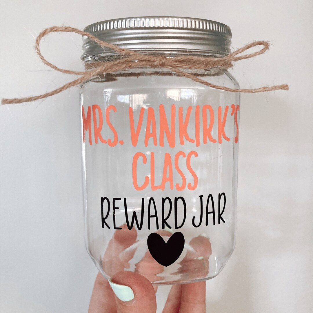 Kids Plastic Reward Jar- Custom Mason Jar- Plastic Savings Container ...