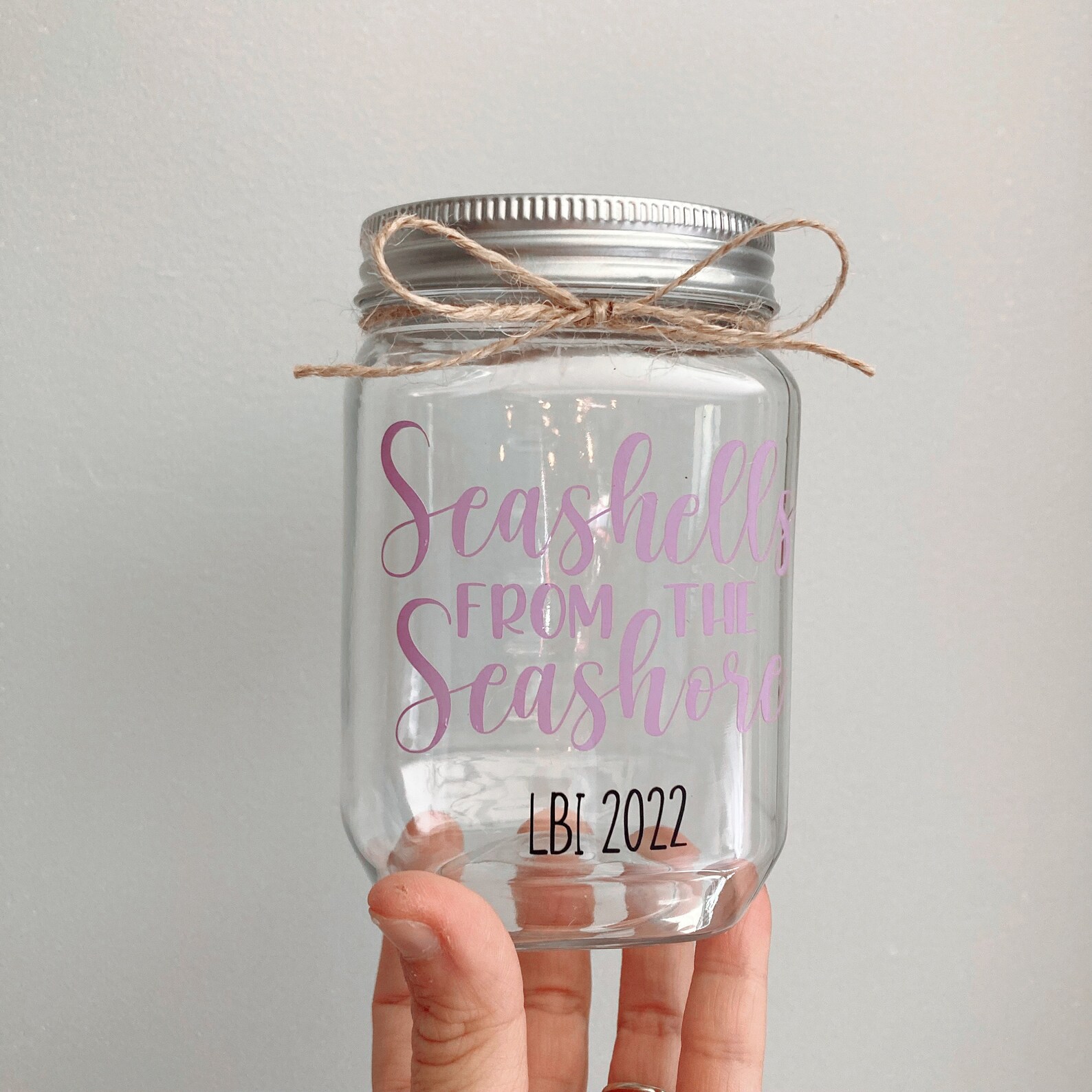 Plastic Seashell Jar Seashells From the Seashore Vacation - Etsy