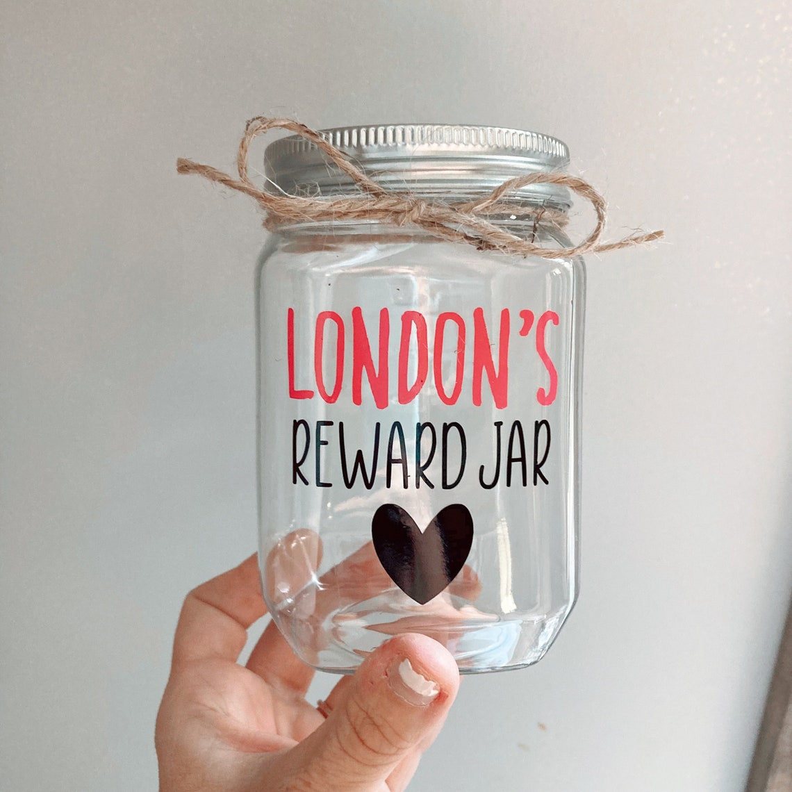 Kids Plastic Reward Jar Custom Mason Jar Plastic Savings - Etsy