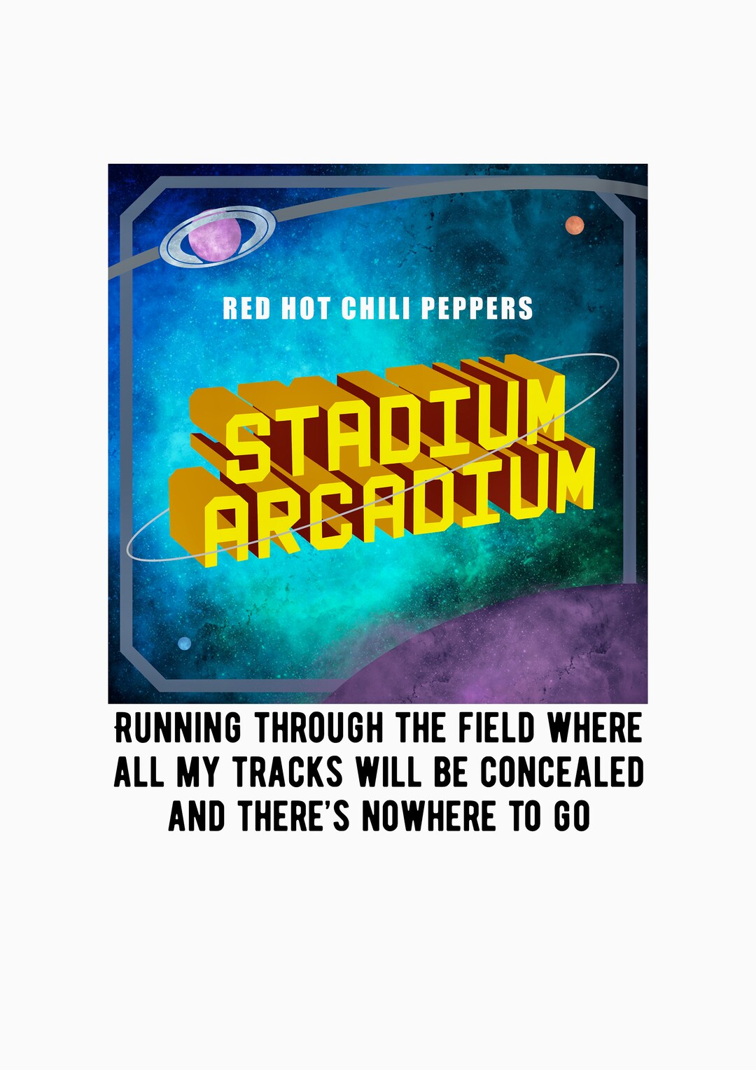 Red Hot Chili Peppers Stadium Arcadium Album Art Print Lyrics - Etsy