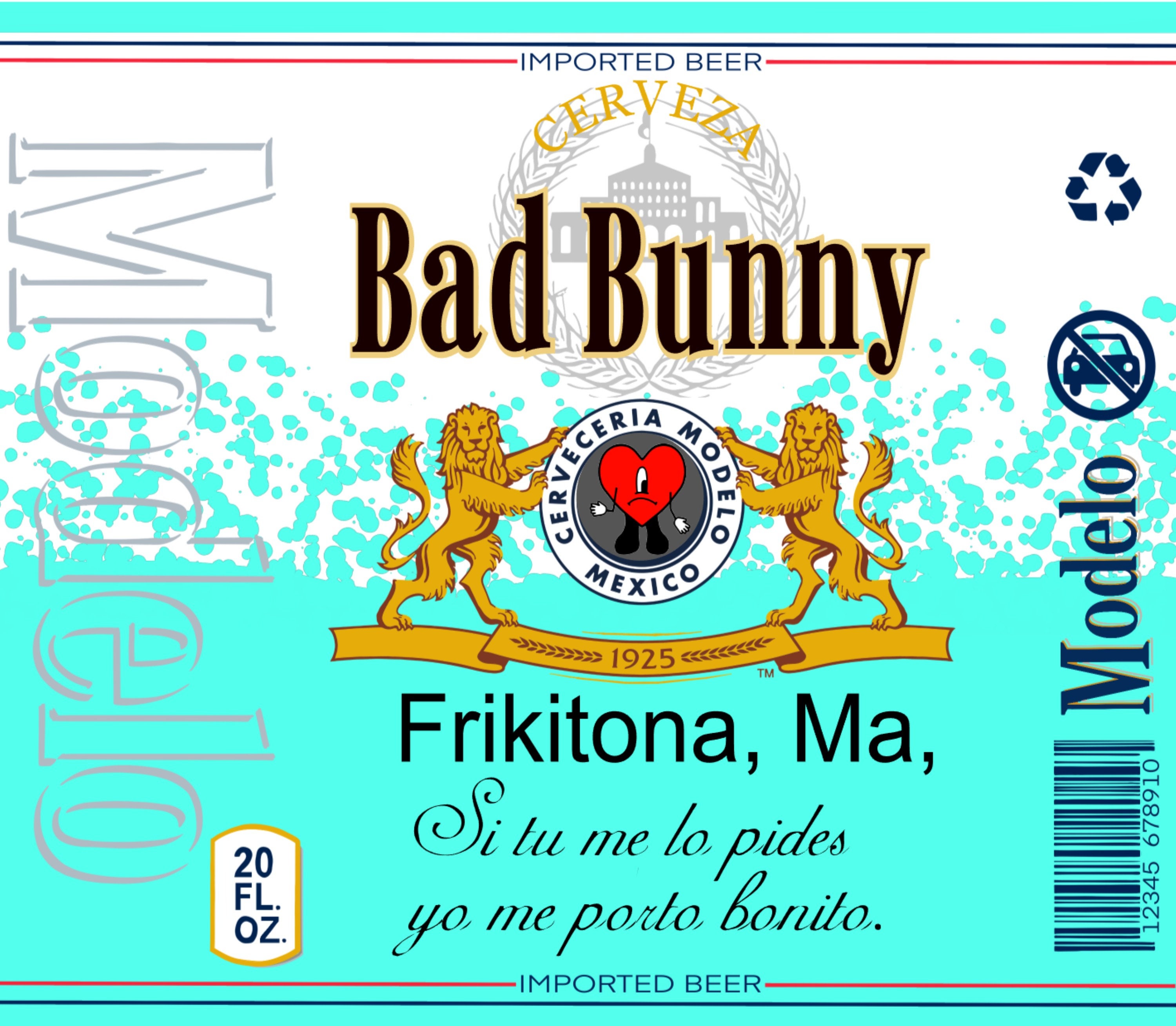 Bad Bunny Modelo Tumbler Wrap - Etsy