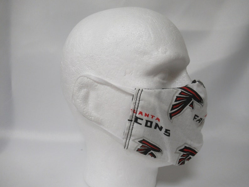 Washable FACE MASK 100% Cotton Atlanta Falcons Handmade Made - Etsy