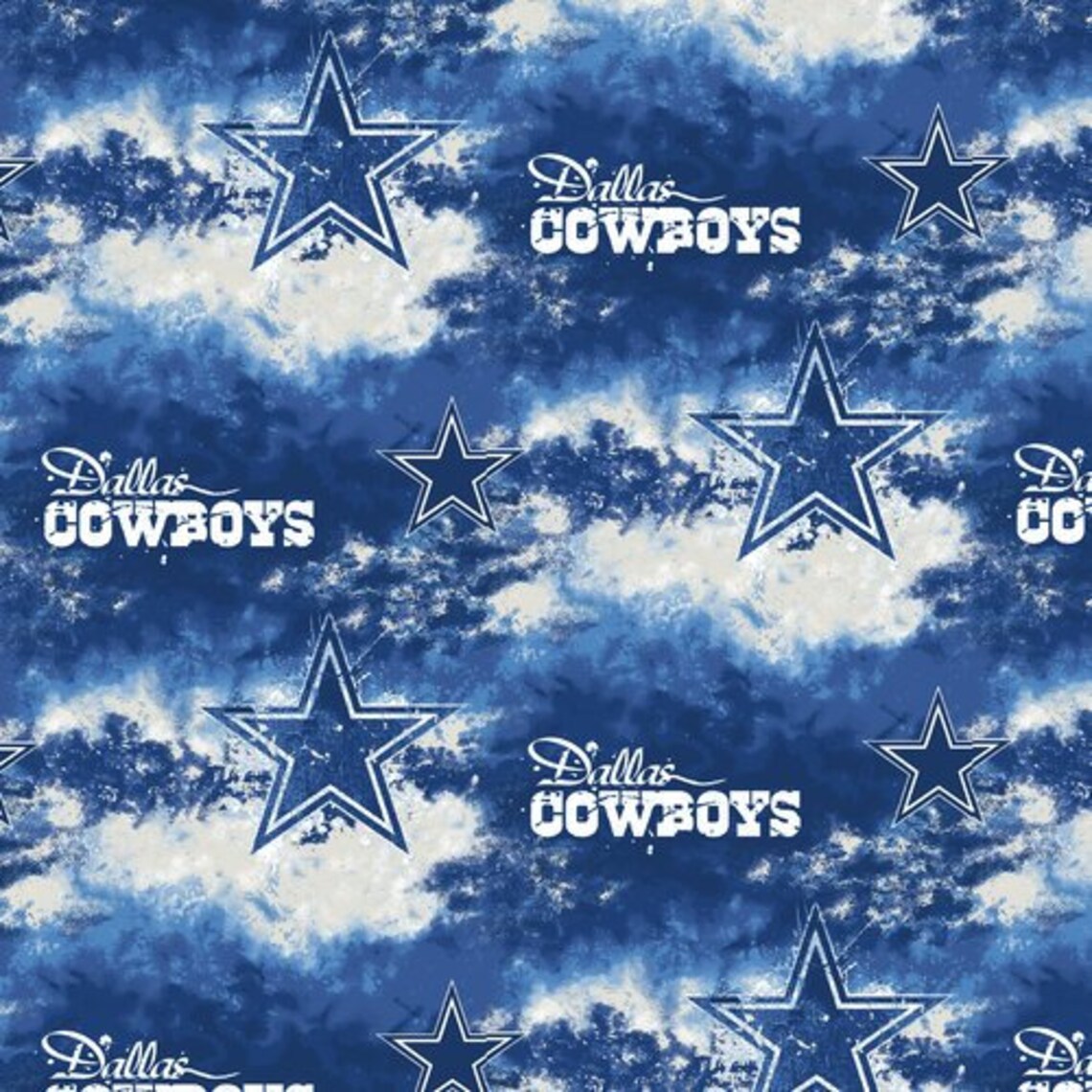 DALLAS COWBOYS 100% Cotton Fabric by Fabric Traditions BLUE | Etsy