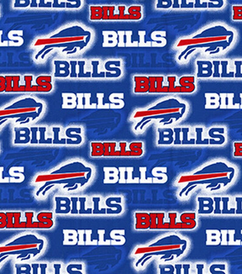 BUFFALO BILLS 100% Cotton Fabric by Fabric Traditions BLUE - Etsy