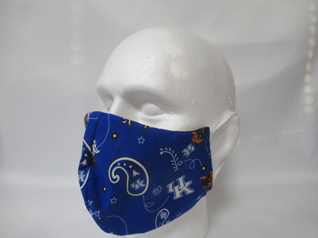 Washable FACE MASK 100% Cotton University of Kentucky Handmade Made in ...