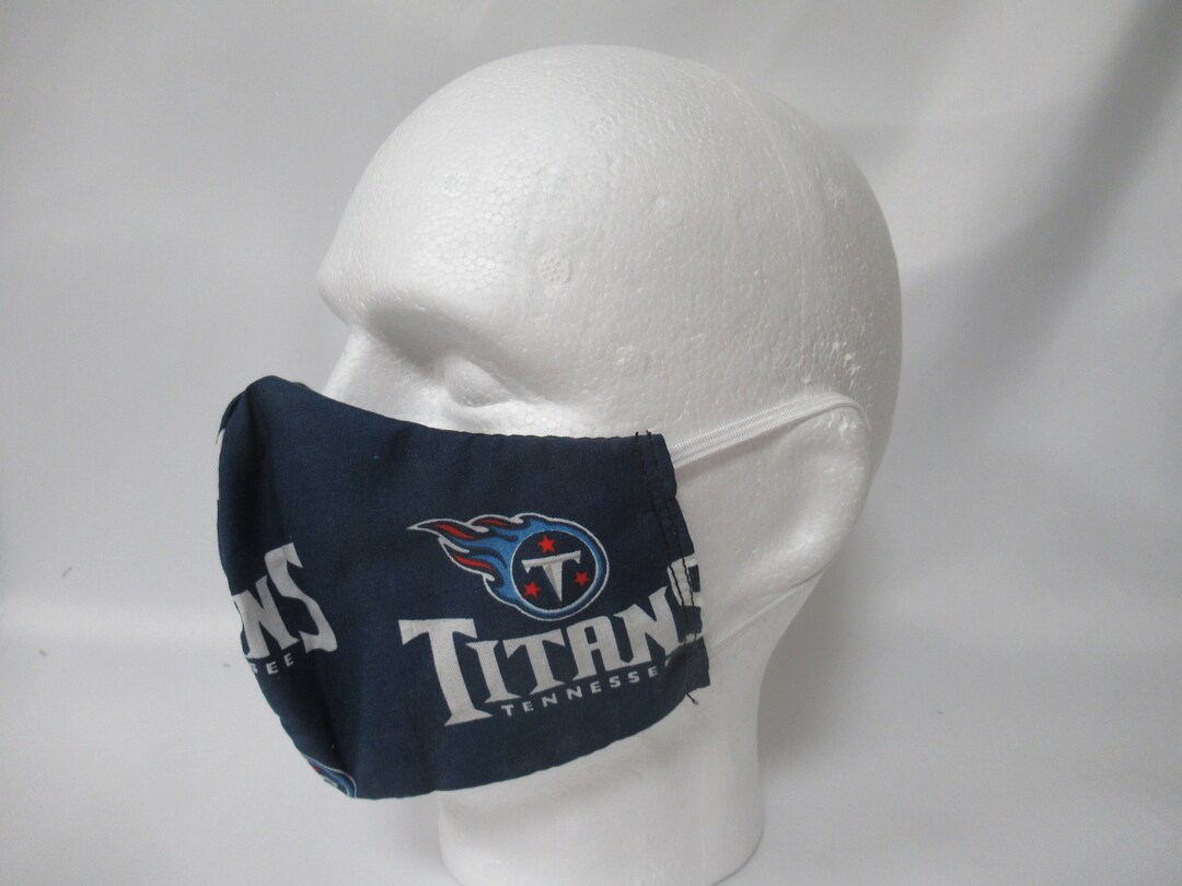 Washable FACE MASK 100% Cotton Tennessee Titans Handmade Made in the ...