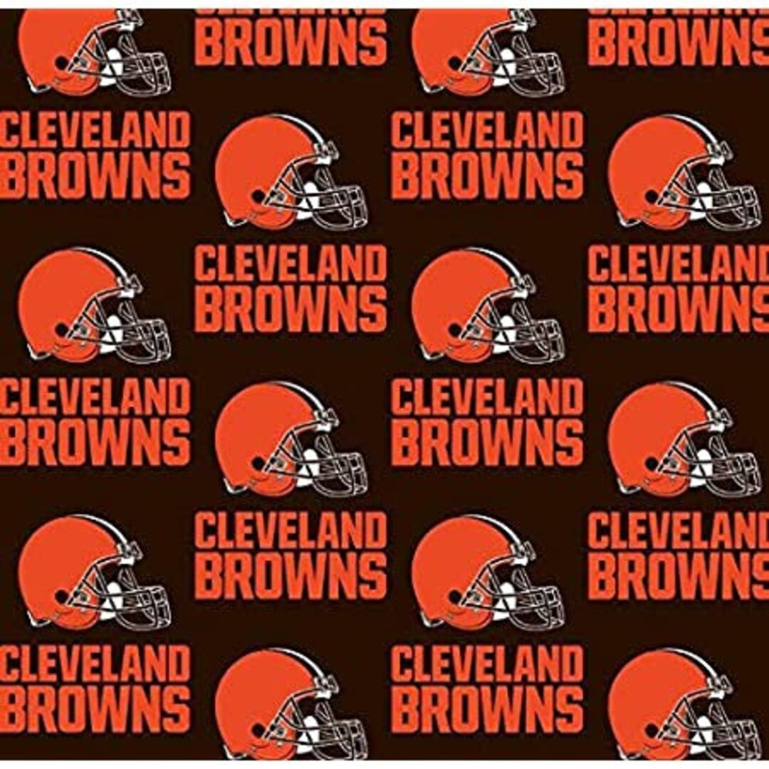 CLEVELAND BROWNS 100% Cotton Fabric by Fabric Traditions choose Your ...