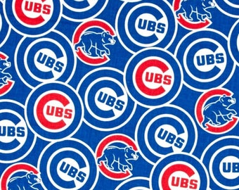 Chicago Cubs Fabric | Etsy