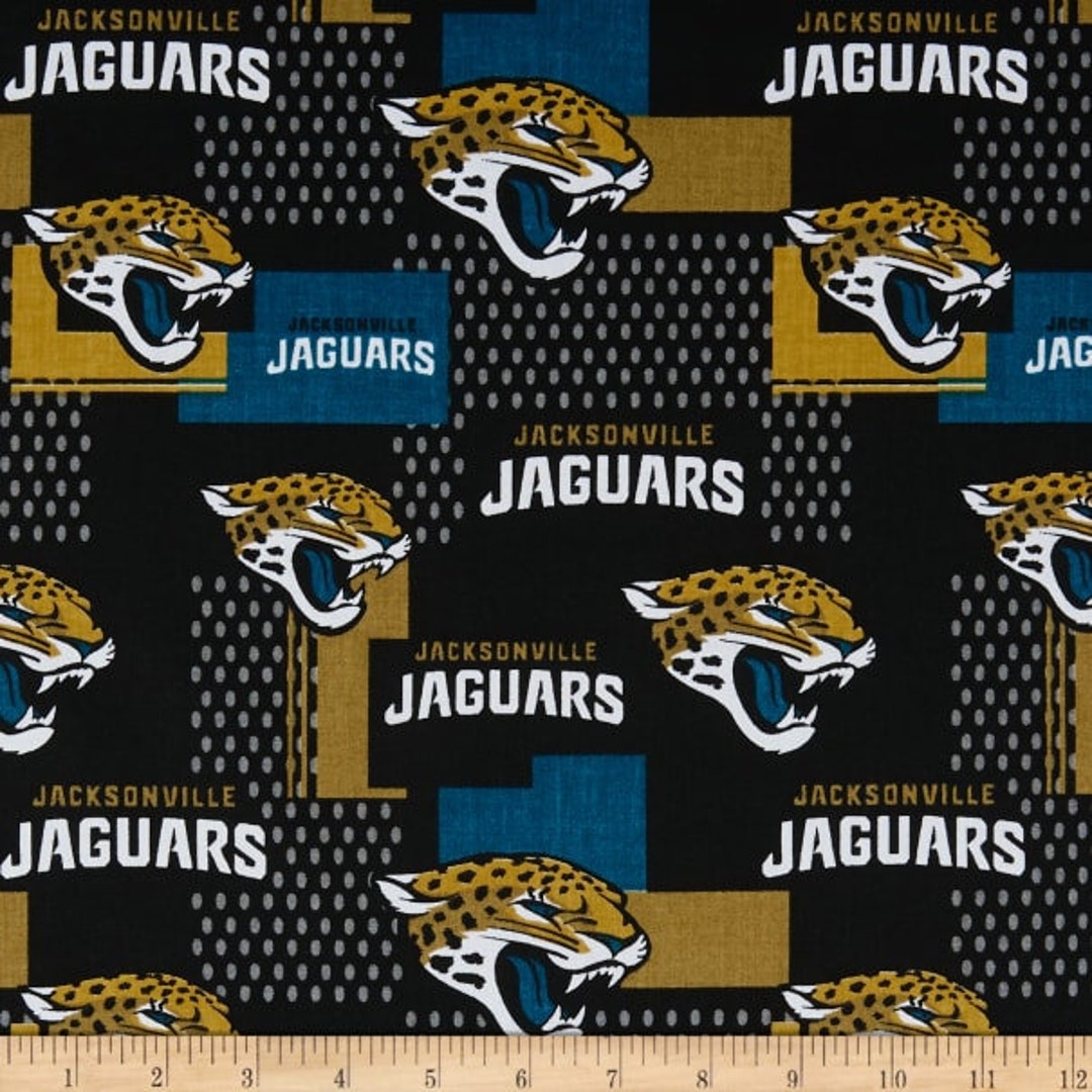 JACKSONVILLE JAGUARS 100% Cotton Fabric by Fabric Traditions Choisissez ...