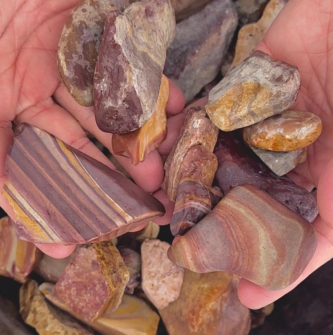 Wonderstone 75 Stones 5lbs, 3lbs, 1lb Bulk Tumble Ready Ethically ...