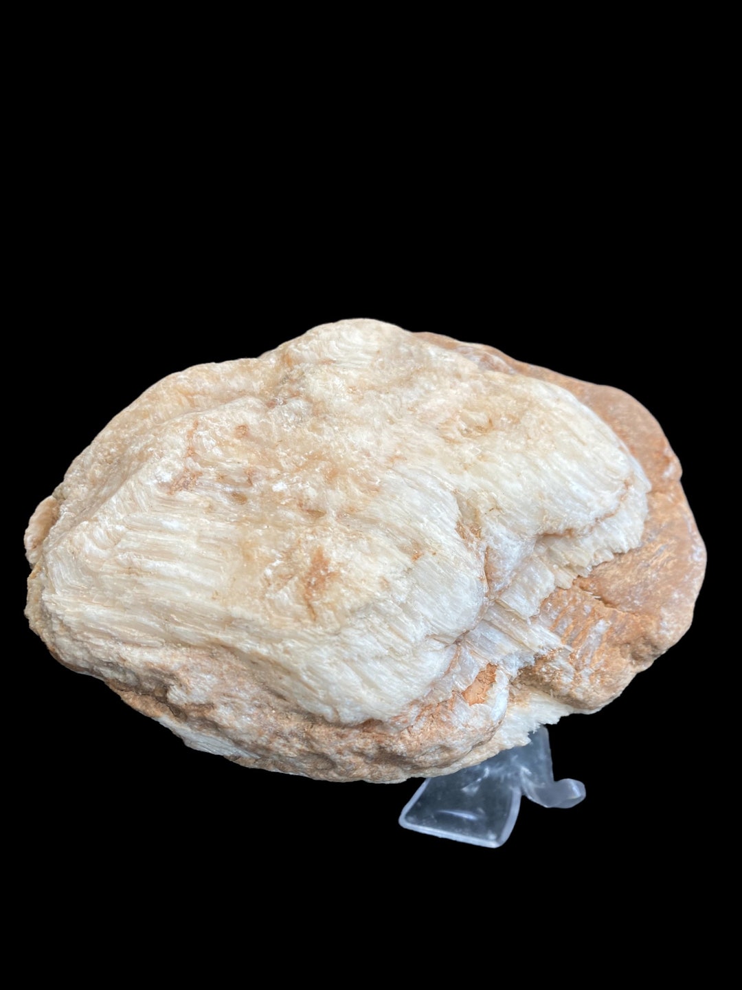 Large Selenite Ulexite Pink Selenite Rare Formation on Matrix Beautiful ...