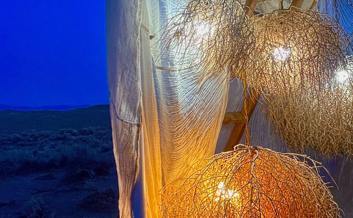 Cute! MINI Tumbleweed Chandelier the Original “tumblier” Beautiful Hand ...