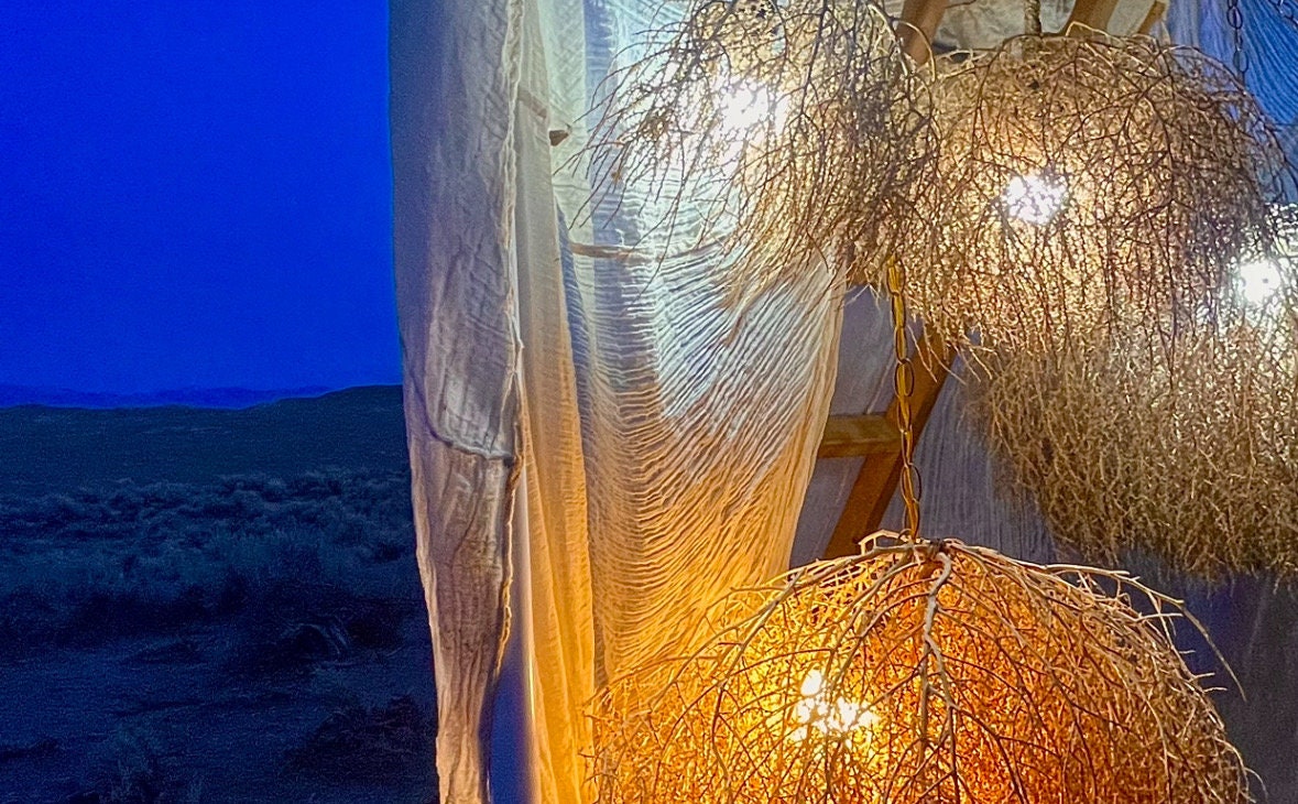 Cute! MINI Tumbleweed Chandelier the Original “tumblier” Beautiful Hand ...