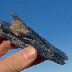 Icy Blue Kyanite With RARE Garnet!! Quartz Veins Extremely Rare ...