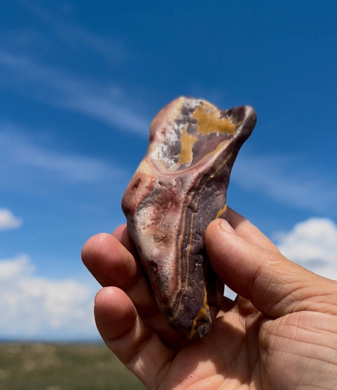 Wonderstone Beautiful Patterns Rare Coloration Banded Rhyolite ...