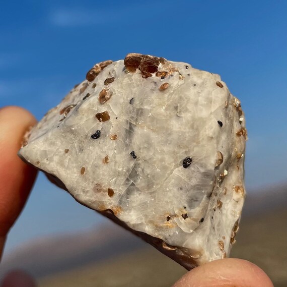 Stunning Garnet Crystals With Mica Fans on Quartz Glittering - Etsy