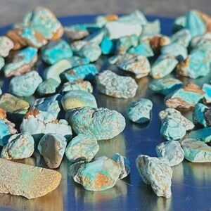 2000 Carats Turquoise Lot Rough Rare Royston Old Stock Open Pit Mines ...