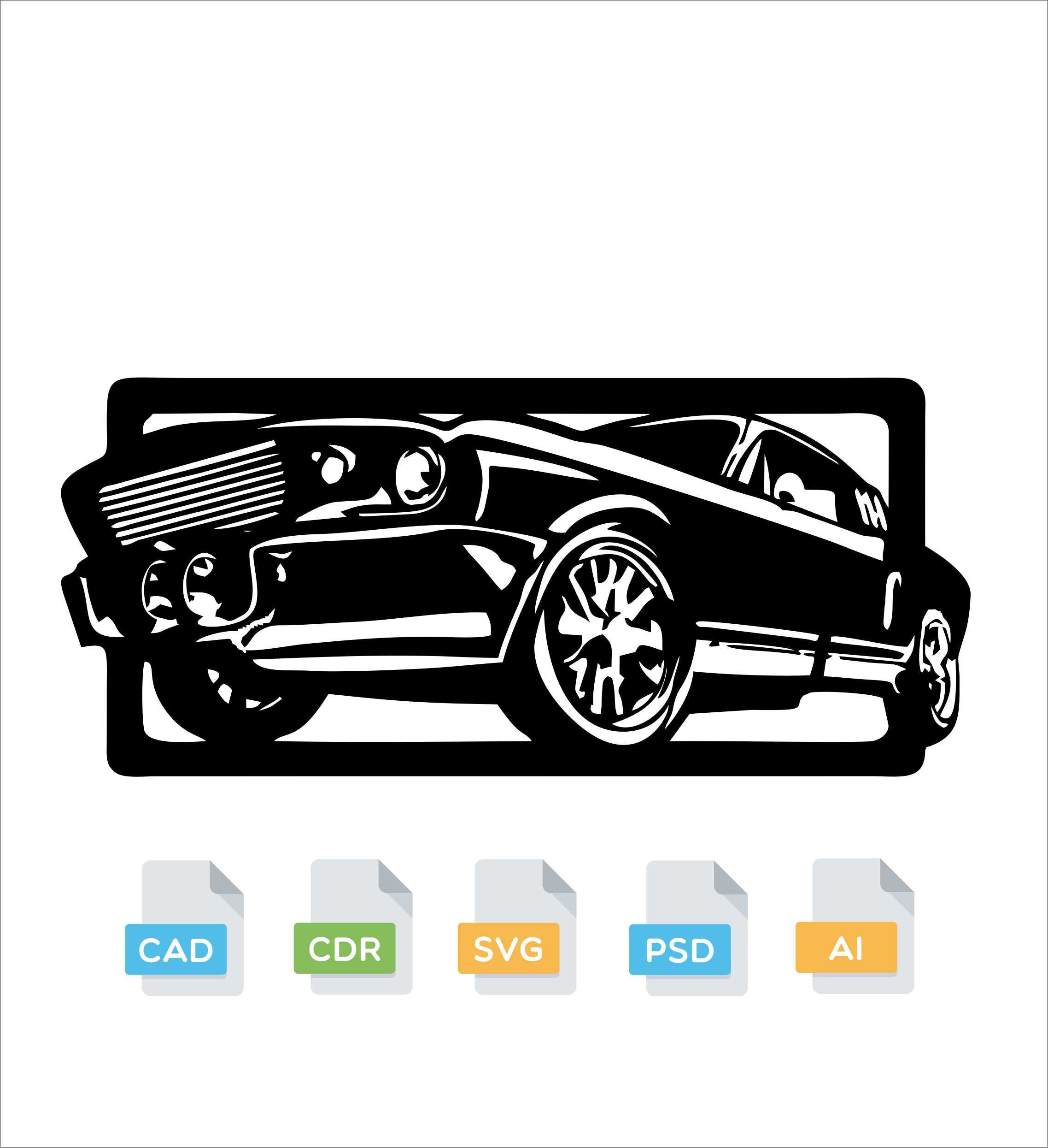 Mustang Panel,muscle Car,mustang Dxf,mustang Svg,mustang Vectorel,laser ...