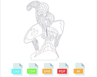 Spiderman Laser Cut - Etsy