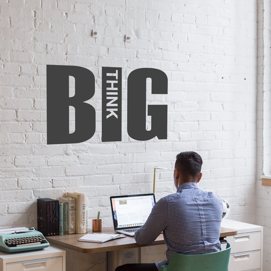 Big Think Letter Wall Art,laser Cut File,dxf File,svg File,wall Art ...