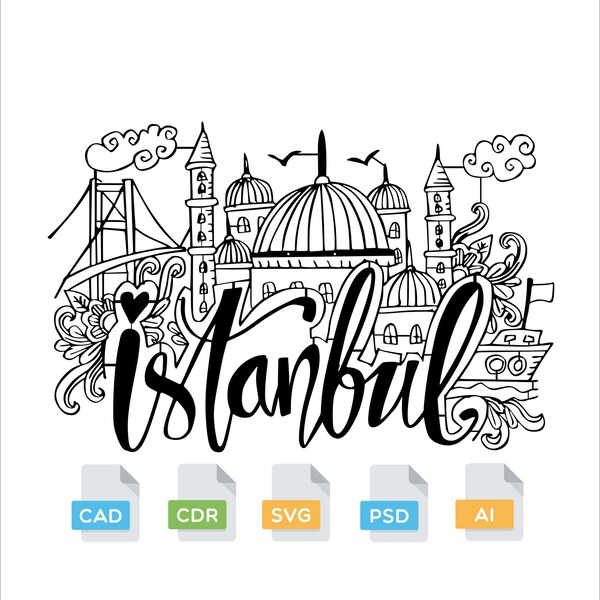 Laser Cut Istanbul Svg - Etsy