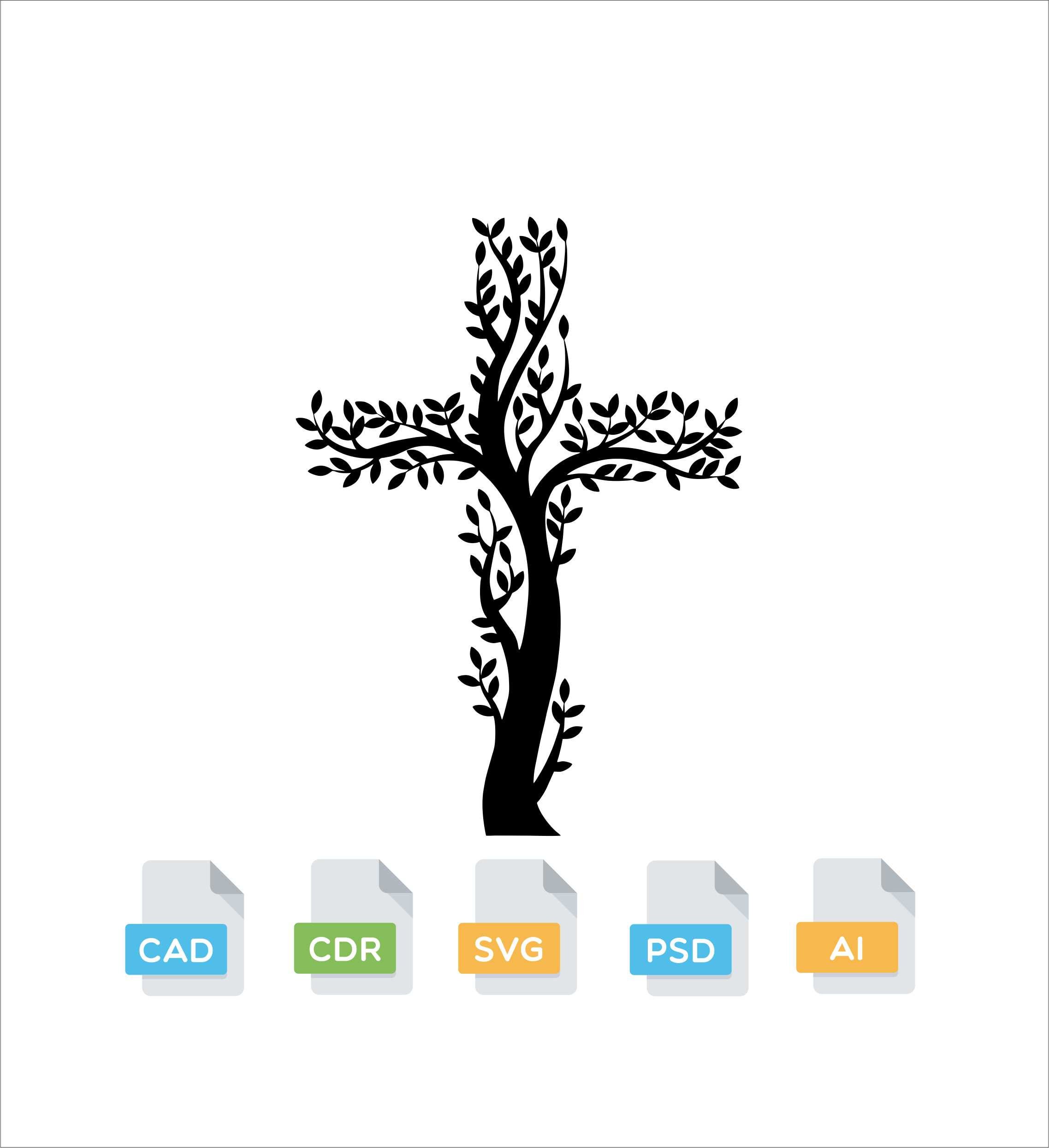 Cross Sign,laser Cut File,cnc Route File,wall Art File ,dxf File,svg ...