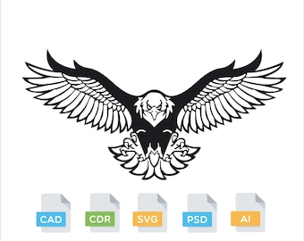 Eagle Scene DXF Sign Eagle Sign Home Decor Metal - Etsy