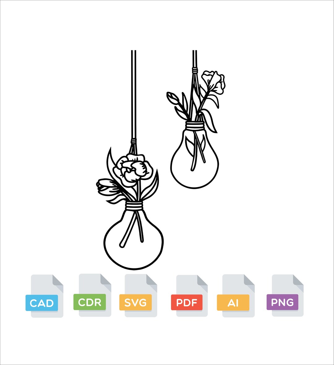 Light Bulb Laser Cut File,cnc Route File,dxf File,light Bulb Svg File ...