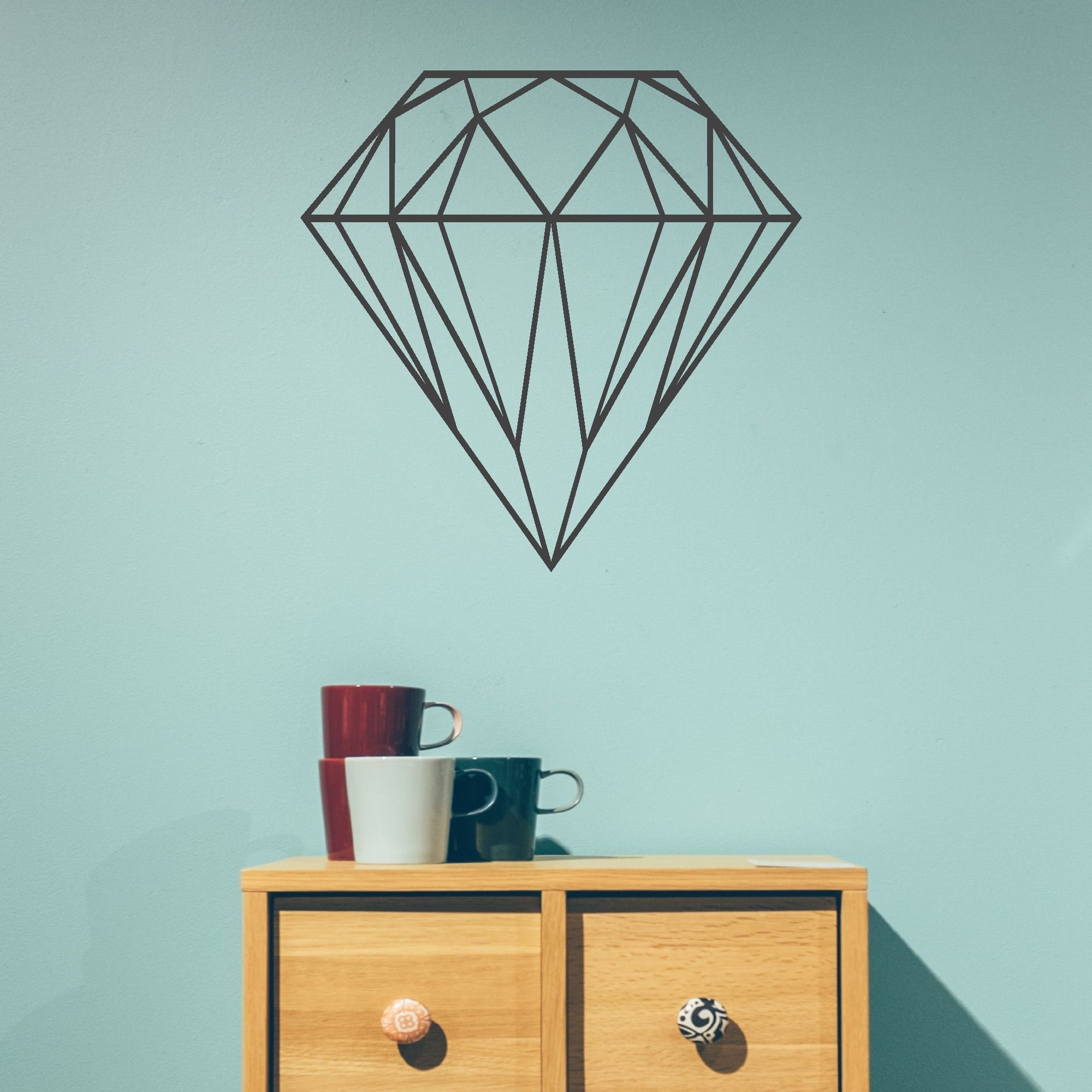 Diamond Laser Cut File,cnc Route File,diamond Wall Art Panel,diamond ...