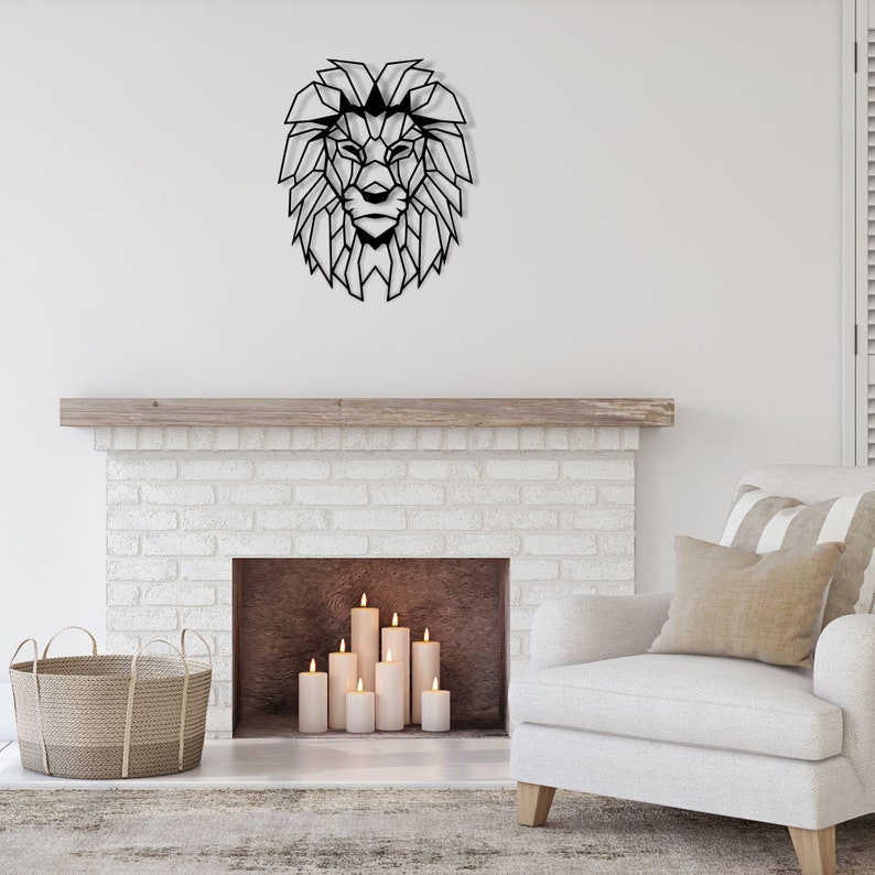 Lion Wall Art ,lion Laser Cut File,cnc Route File,lion Dxf,lion Svg File,lion Vectorel File ...