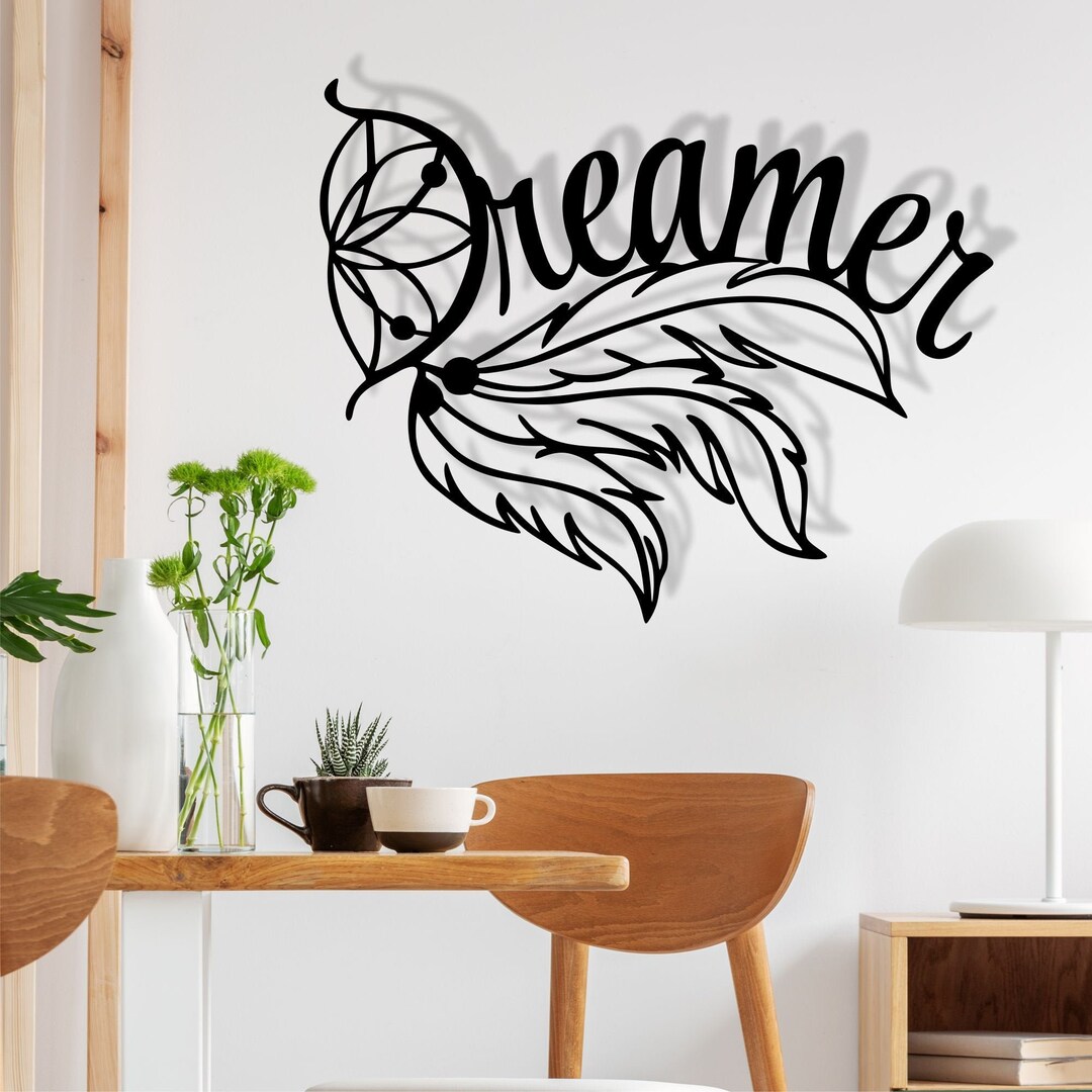 Feather Dreamer Laser Cut File,cnc Route File,downloadable Print,dxf ...