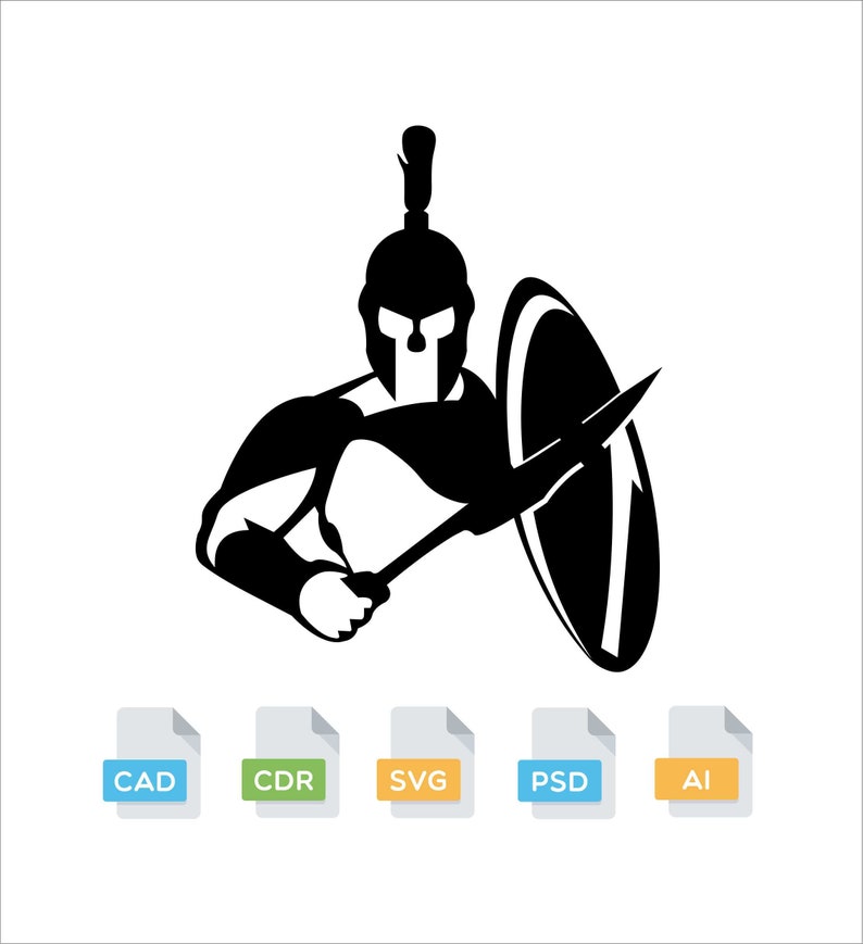 Spartan Dxf Svg,laser Cut File,cnc Route File,wall Art Panel,spartan ...