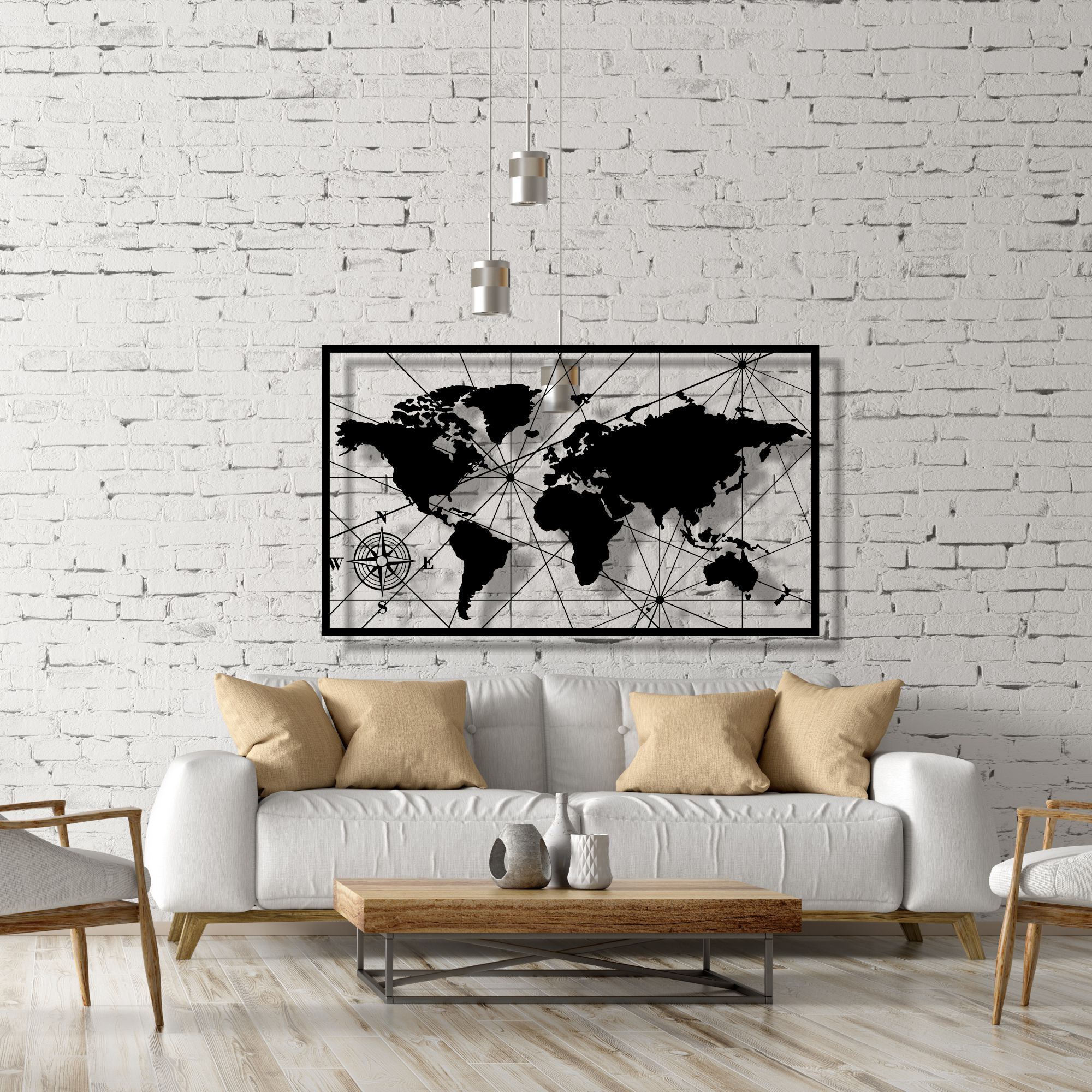 Field World Map Wall Art Cnc dxf Vectorel Cutting File - Etsy