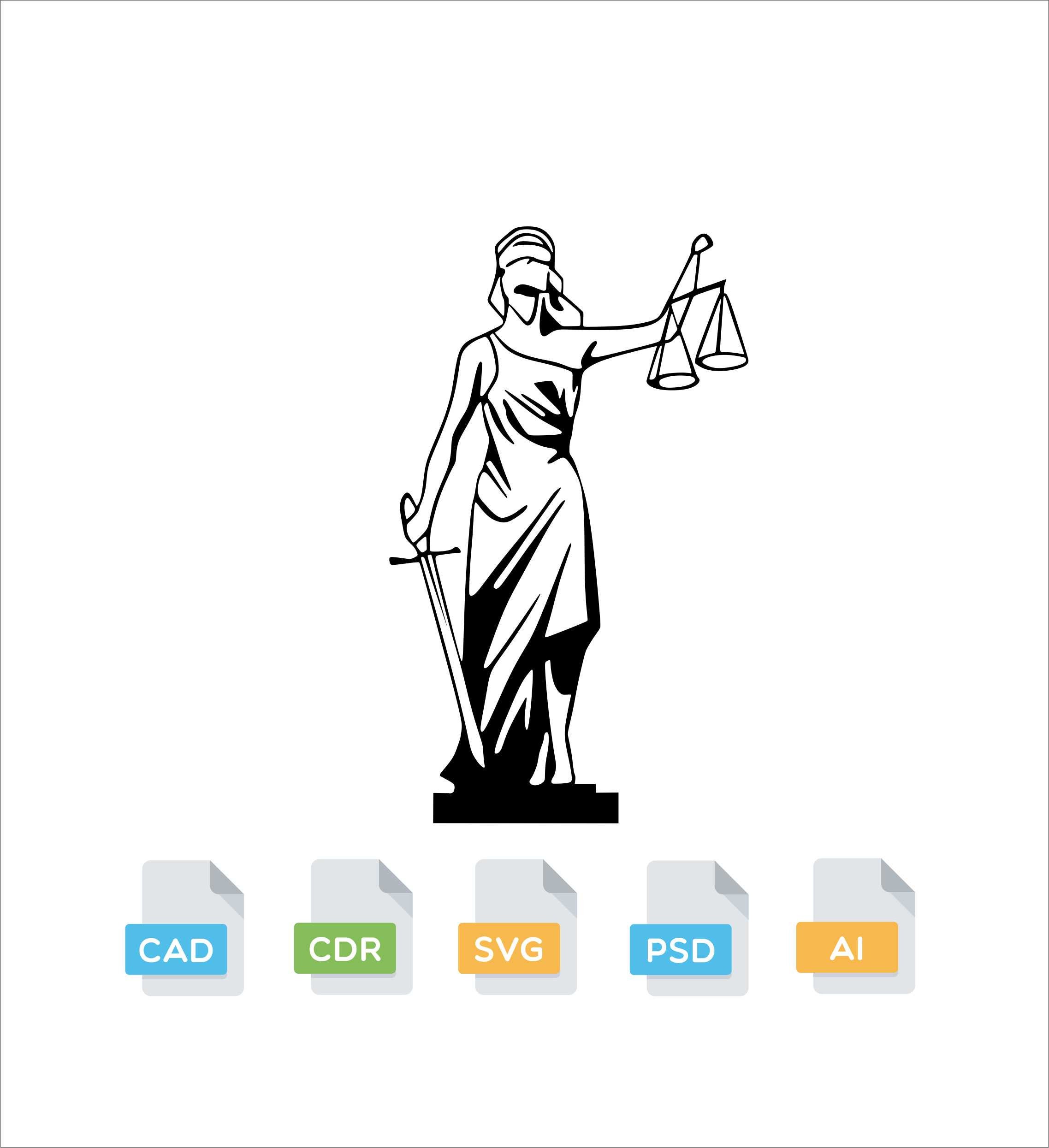 Themis, Wall Art Cnc Dxf Vectorel Cutting File Ready for Laser Cut Cnc ...