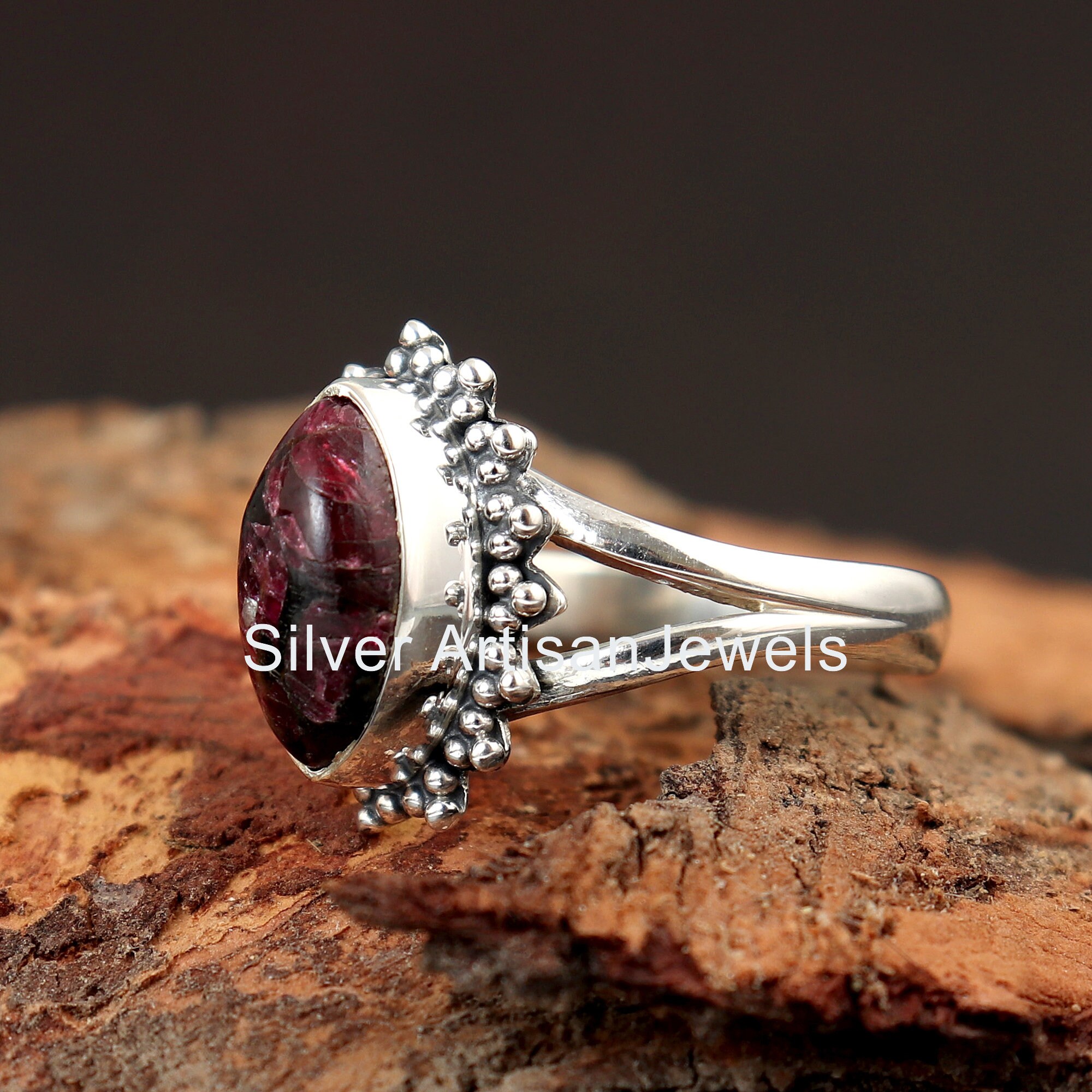 Natural Gemstone Ring Genuine Edulite Ring Marquise Edulite | Etsy