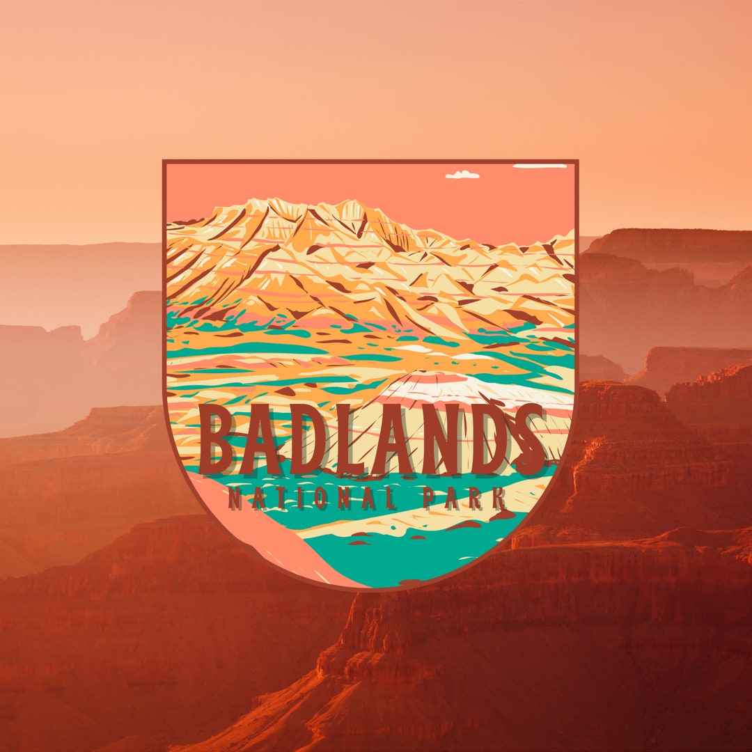 BADLANDS NATIONAL PARK Sticker, Badlands National Park Decal ...