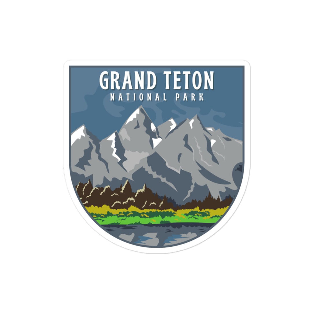 GRAND TETON National Park Sticker Grand Teton National Park - Etsy
