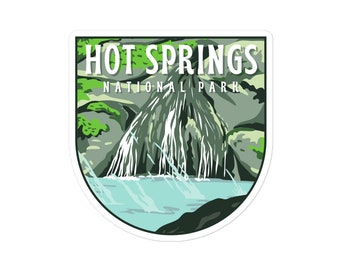 Hot Springs Decal - Etsy
